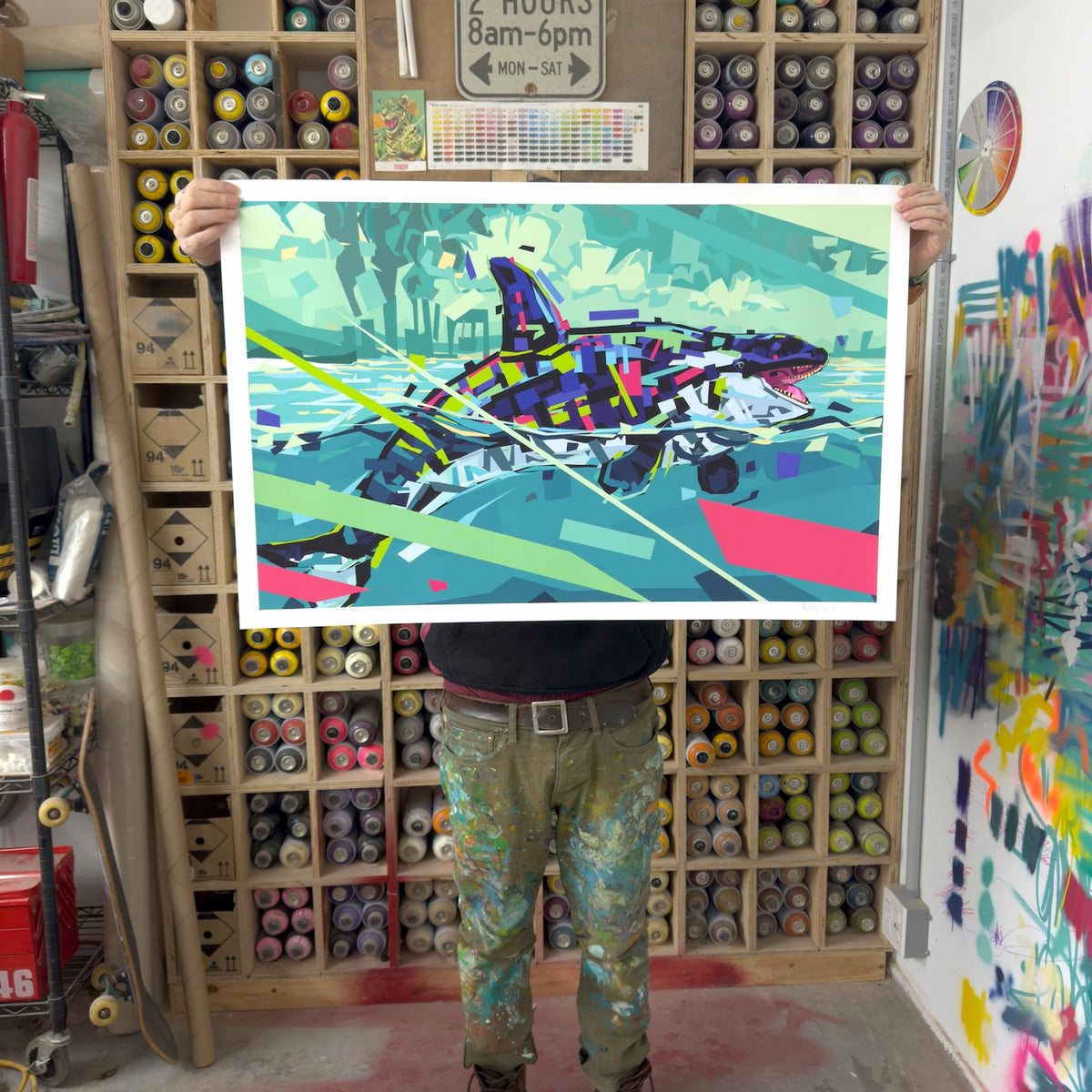 Synthetic Waters by Arlin Graff - Limited Edition Killer Whale Art ...