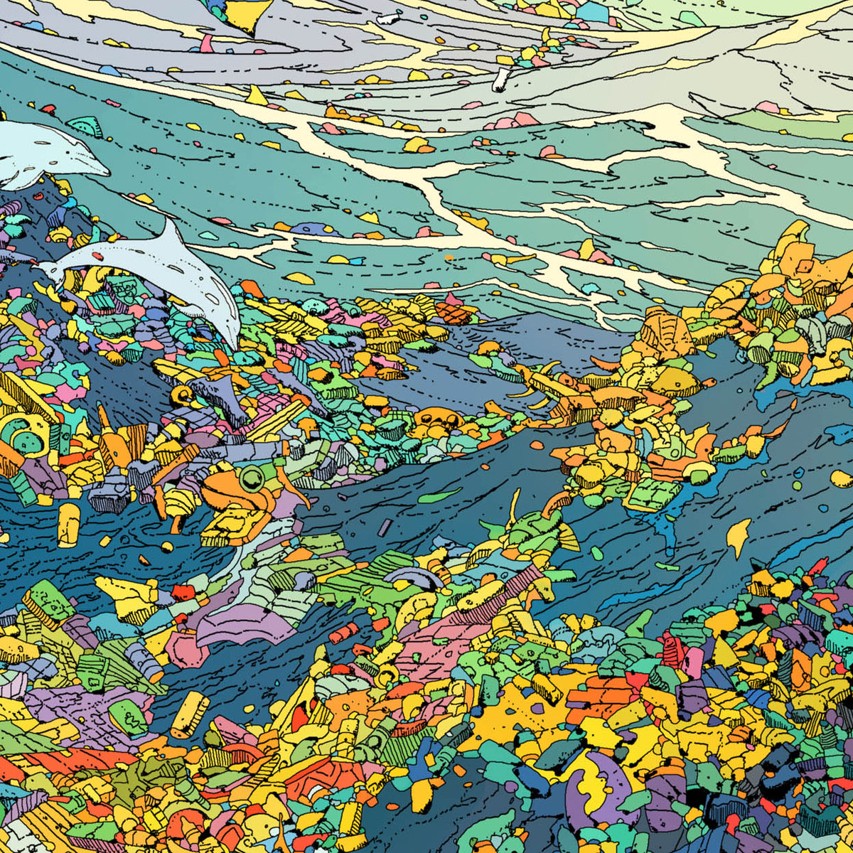 Wave Jumpers by Kilian Eng - Limited Edition Art Print – PangeaSeed